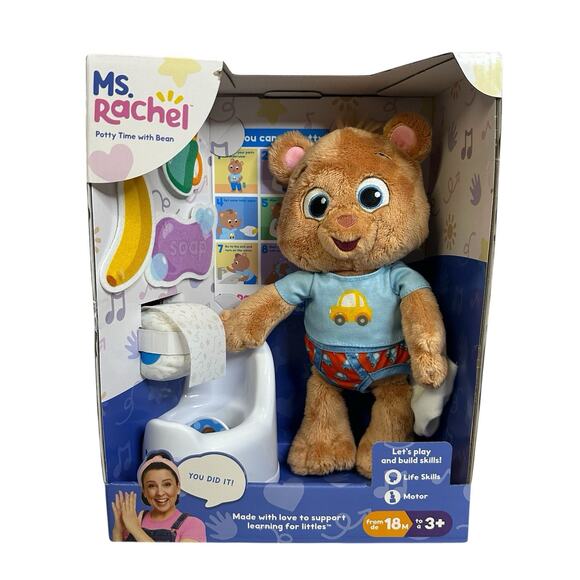 Ms. Rachel | Toys | Ms Rachel Official Potty Time With Bean Doll Toy ...